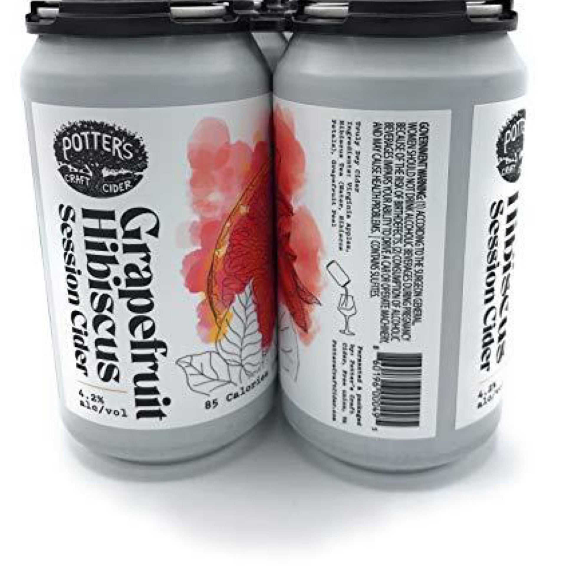 Potter's Craft Cider Grapefruit Hibiscus Hard Cider Cans | My Site