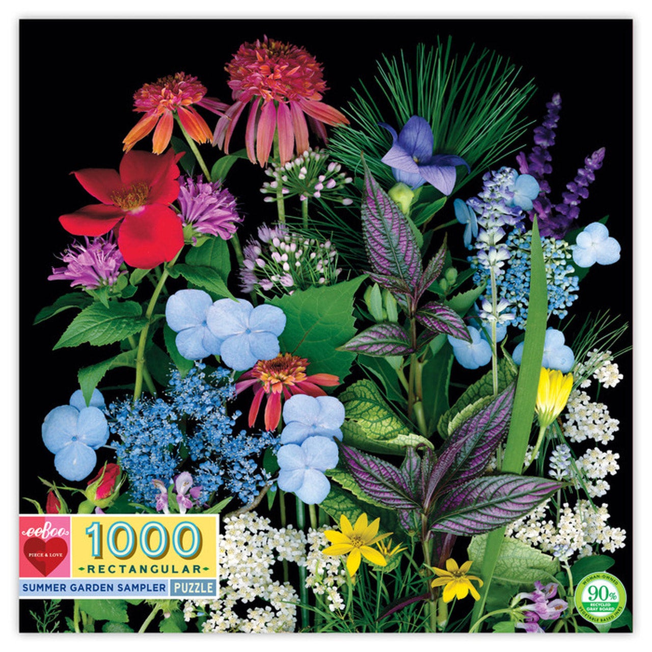 Eeboo Puzzle Summer Garden Sampler 1000 piece | My Site