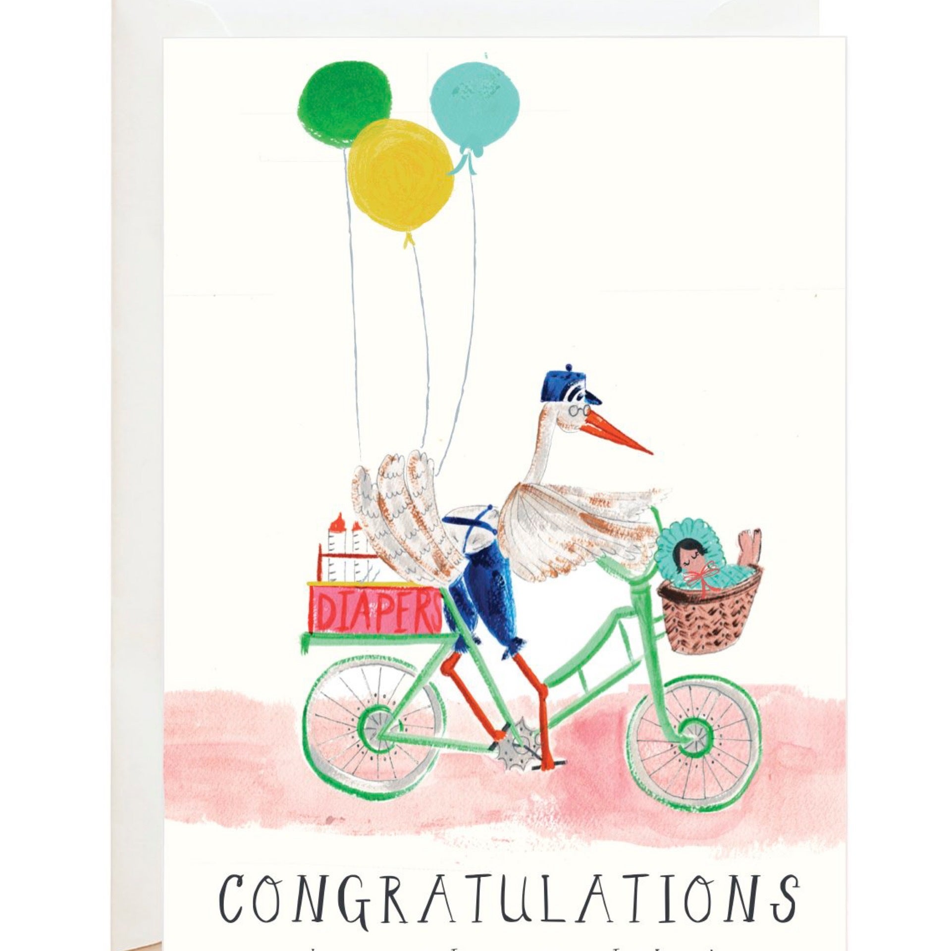 Mr. Boddinton’s A Very Chic Stork Greeting Card | My Site